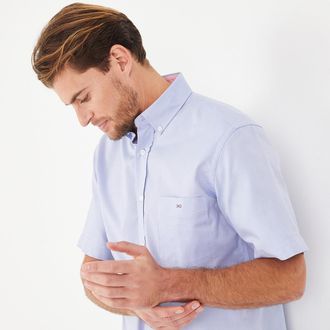 Eden Park Chemisette Bleu Ciel Unie En Coton Old Ref Pp