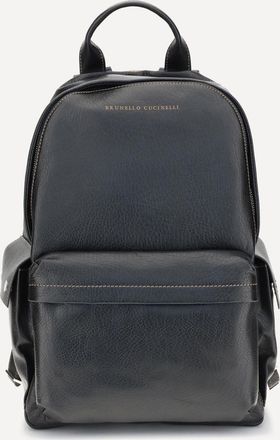 Brunello Cucinelli Leather Travel Backpack Male UNI