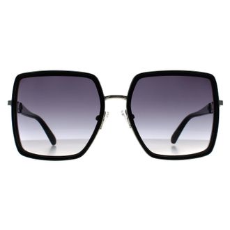 Guess Square Womens Gl&auml;nzend Schwarz Grau Gradient GO00041