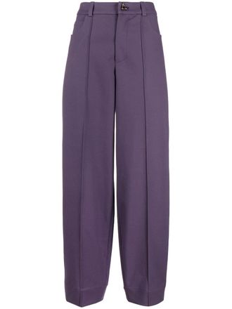 &Aacute;eron Tapered-Hose aus Wolle - Violett