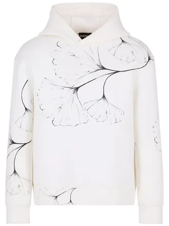 Emporio Armani sweat &agrave; imprim&eacute; graphique - Blanc