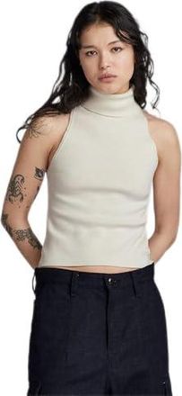 G-Star G-Star Femme Top en Maille NY RAW Slim, Beige (eggnog D24007-D487-G076), XL