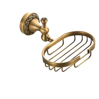 Hemoton Wandmontierte Regale Bar Seifenhalter Seifenhalter Seifenschale Seifenablage Wandmontierte Vintage Seifenkorb Abflussrohr Seifenkiste Goldener