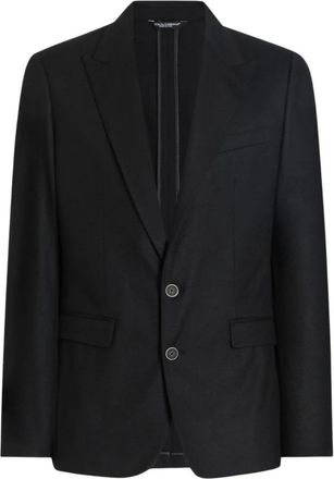 Dolce & Gabbana Homme, Vestes, Noir, Taille: M Giacca Taormina Monopetto