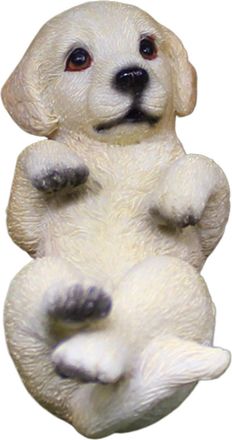 Generic Harz-Hundefigur, Simulierter Golden Retriever, Harzornamente, Kreative Garten-Mikrolandschaft, Hof, Kleine Dekoration, Kunstharz-Kunsthandwerksornamen
