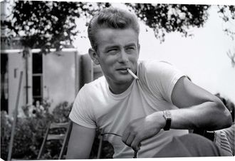 Posterlounge James Dean,... denn sie wissen nicht, was sie tun, 1955 Leinwandbild 60 x 40 cm Schwarz-Weiß Wandbilder Wanddeko