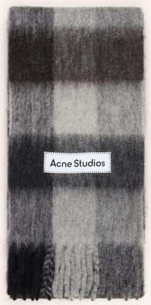 Acne Studios Schal Mit Alpaka grau