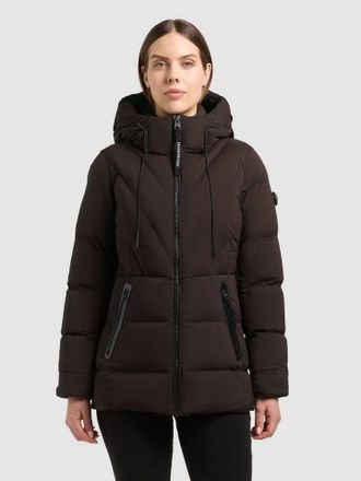 Khujo Steppjacke RABB2 Applikationen aus Kunstleder
