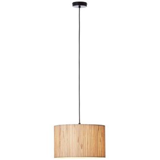 Brilliant Lampe, suspension Wimea 35cm naturel, 1x A60, E27, 52W, c&acirc;ble raccourcissable / r&eacute;glable en hauteur - Brilliant