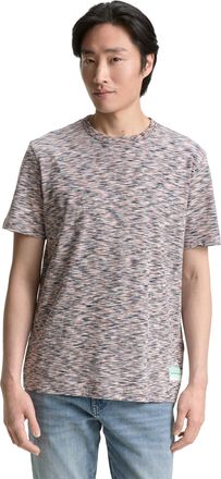 Tom Tailor Piqué Poloshirt mit Brusttasche, Green White Irregular Stripe, XS