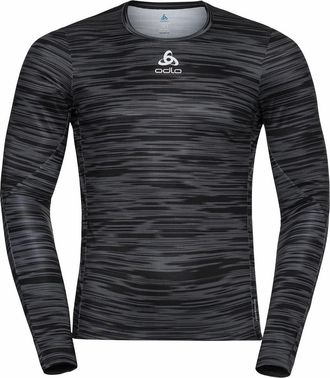 Odlo Herren Radoberteil Langarm ZEROWEIGHT CERAMIWARM, odlo Graphite Grey - Black, XXL