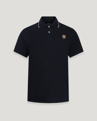 Belstaff Polo Tipped Pour Homme Piqu&eacute; De Coton Noir 2xl