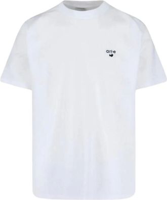 Arte Homme, Tops, Blanc, Taille: XL Heart Logo T-Shirt