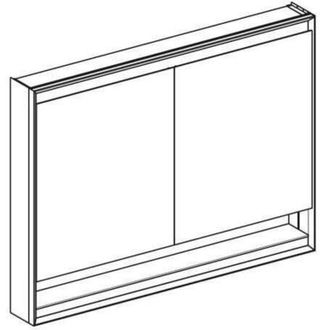Keramag Geberit one Spiegelschrank mit ComfortLight, 2 T&uuml;ren