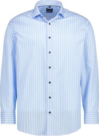 Olymp Herren Hemd blau gestreift