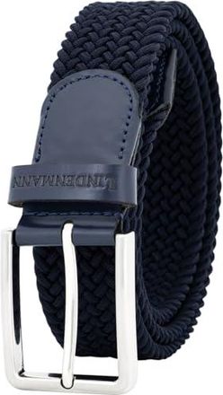 Lindenmann Ceinture extensible pour homme, ceinture textile tressée pour le golf, bleue, Farbe/Color:bleu, Size US/EU