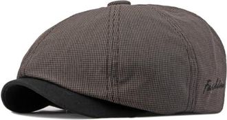 Generic B&eacute;rets Printemps &Eacute;t&eacute; Casquettes for Hommes Femmes Artiste Peintre B&eacute;ret Octogonal Chapeau Casquette Plate Pour lautomne et lhiver(Coffee)