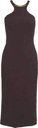 Elisabetta Franchi Femme, Robes, Brun, Taille: 42 FR Longuette Dress