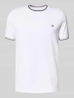 Christian Berg T-Shirt mit gerippten Abschl&uuml;ssen