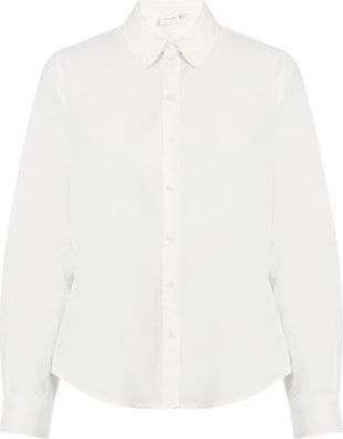 Vila Chemise cintr&eacute;e en coton m&eacute;lang&eacute;