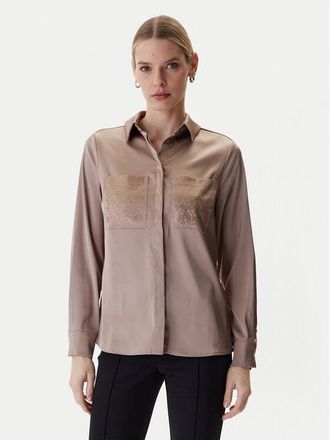 Guess Hemd W5RH40 WFQC2 Braun Regular Fit