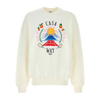 Casablanca Herren, Sweatshirts & Hoodies, Wei&szlig;, SGr&ouml;&szlig;e