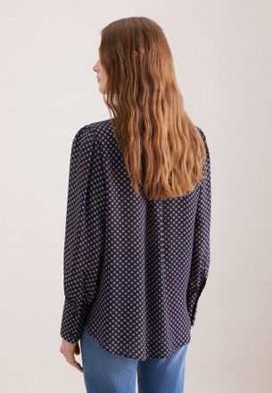 Seidensticker Klassische Bluse 1/1 Kragen Druck