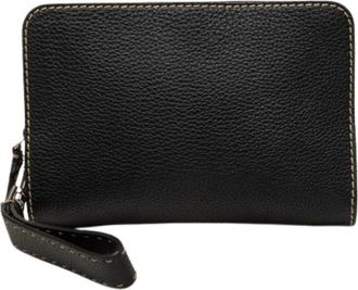 Fendi Pre-owned Wristlet Pouch - Femme - Pre-owned - Noir - Taille: ONE Size