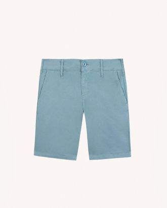 Faguo Bermuda bleu gris&eacute; coton - SAULIEU