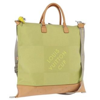 Louis Vuitton Sac cabas en toile Pre-owned - Femme - Pre-owned - Vert - Taille: ONE Size