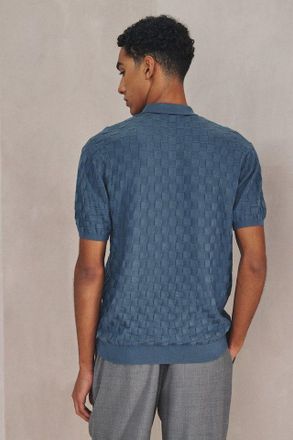 Next Poloshirt Premium Regular Fit Kurzarm-Polohemd aus Strick (1-tlg)