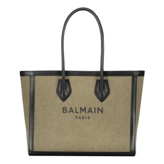 Balmain Tote Bag mit Logo - - Bags - Damen - Gr&uuml;n - ONE SIZE