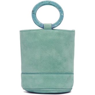 Simon Miller Bonsai 15 Green Nubuck Bucket Bag Size XS