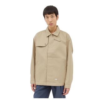 Dickies Twill Eisenhower Jacke Logo Stickerei - - Jackets - Herren - Beige - M