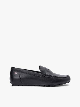 Tommy Hilfiger Chaussures de conduite en cuir &agrave; drapeau