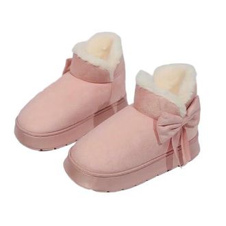 Generic NYSBH Chaussons dint&eacute;rieur en polaire &eacute;paisse avec doublure douce pour femme, rose, 38.5 EU