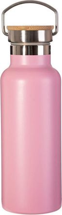 Sass & Belle Edelstahl-Trinkflasche mit Bambus-Deckel, 500 ml, h&auml;lt hei&szlig; oder kalt f&uuml;r 10 + Stunden, ANG041, Rosa, 0, Einheitsgr&ouml;&szlig;e