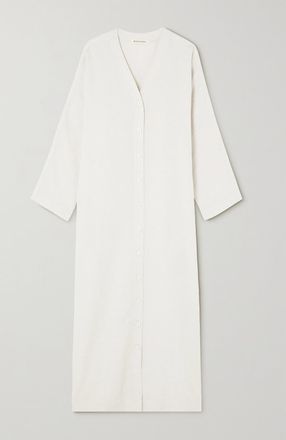 Bouguessa Amna Midikleid Aus Webstoff - Creme