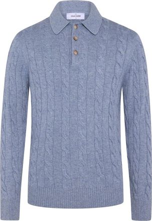 Gran Sasso Softer Pullover mit Polokragen und Kaschmir-Anteil in