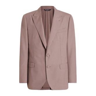 Dolce & Gabbana Homme, Vestes, Brun, Taille: L Wool Poplin Jacket