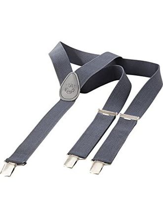 Jan Vanderstorm Bretelles Wiborg pour homme, gris, XX-Large