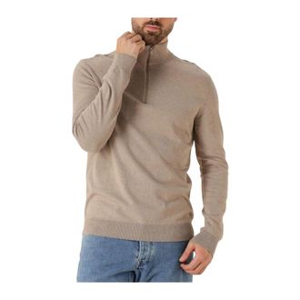 Selected Slhberg Half Zip Cardigan Noos - - Knitwear - Herren - Beige - L