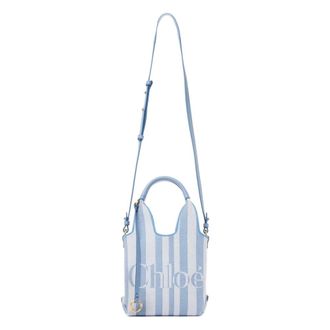Chlo&eacute; Gestreifte Mini-Tasche - - Bags - Damen - Blau - ONE SIZE