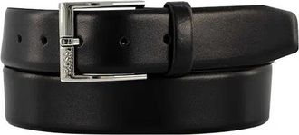 HUGO BOSS Herren G&uuml;rtel schwarz Glattleder