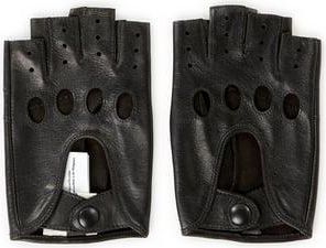 Saison 1865 Lederfäustlinge - Schwarz