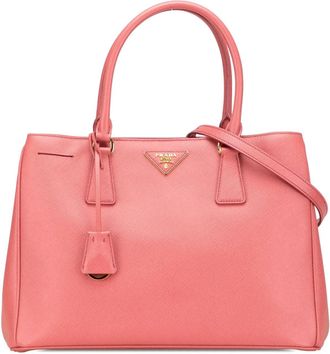 Prada Hobo Bags - Medium Saffiano Lux Galleria Satchel - Gr. unisize - in Gold - f&uuml;r Damen
