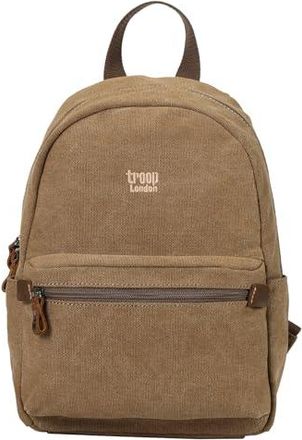 Troop London Petit sac &agrave; dos classique en toile TRP0552, marron, S