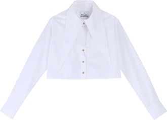 Vivienne Westwood Femme, Blouses et Chemises, Blanc, Taille: 42 FR Cut Off Heart Shirt