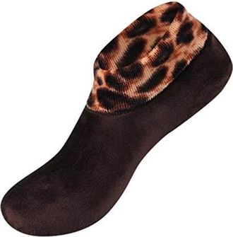 Generic Chaussettes Femme Chaussettes Chaudes Femme Chaussettes Thermiques Femme De Classique L&eacute;opard Antid&eacute;rapantes Pour Usage Int&eacute;rieur Style Tendance Et Ch