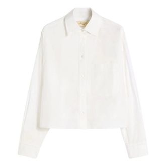 Max Mara Femme, Blouses et Chemises, Beige, Taille: 44 FR Wkdeden Chemise en popeline de coton